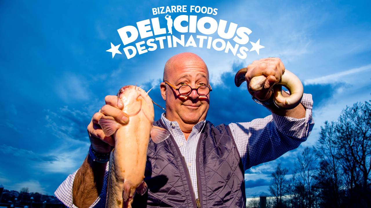 Watch Bizarre Foods: Delicious Destinations series Online on OSN+